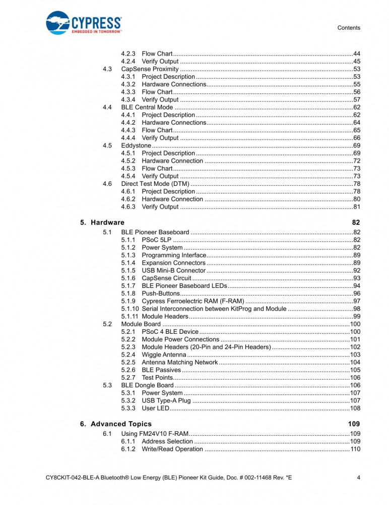 CY8CKIT-042-BLE-A guide page 5