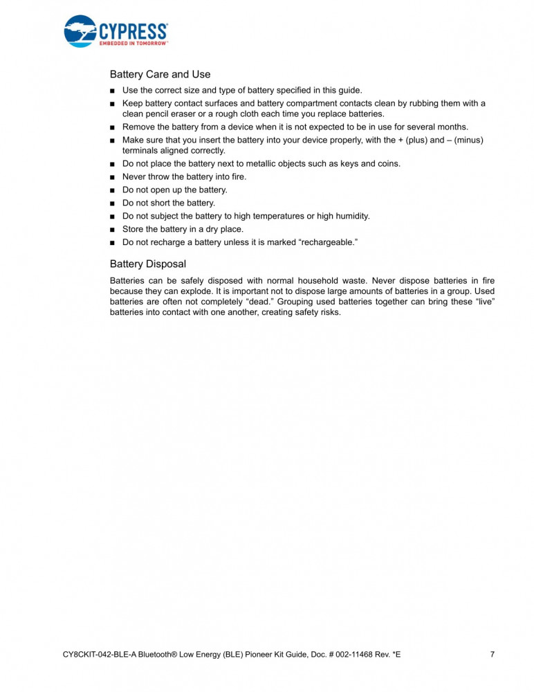 CY8CKIT-042-BLE-A guide page 8