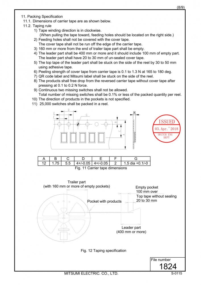 MITSUMI R-668049 specification page 10
