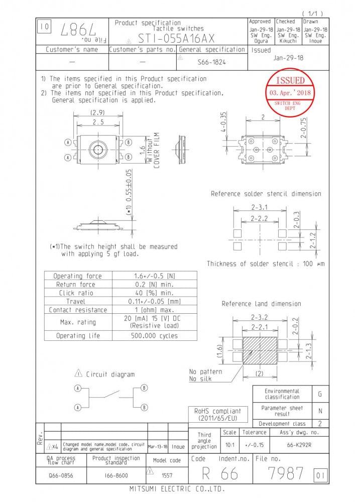 MITSUMI R-668049 specification page 2