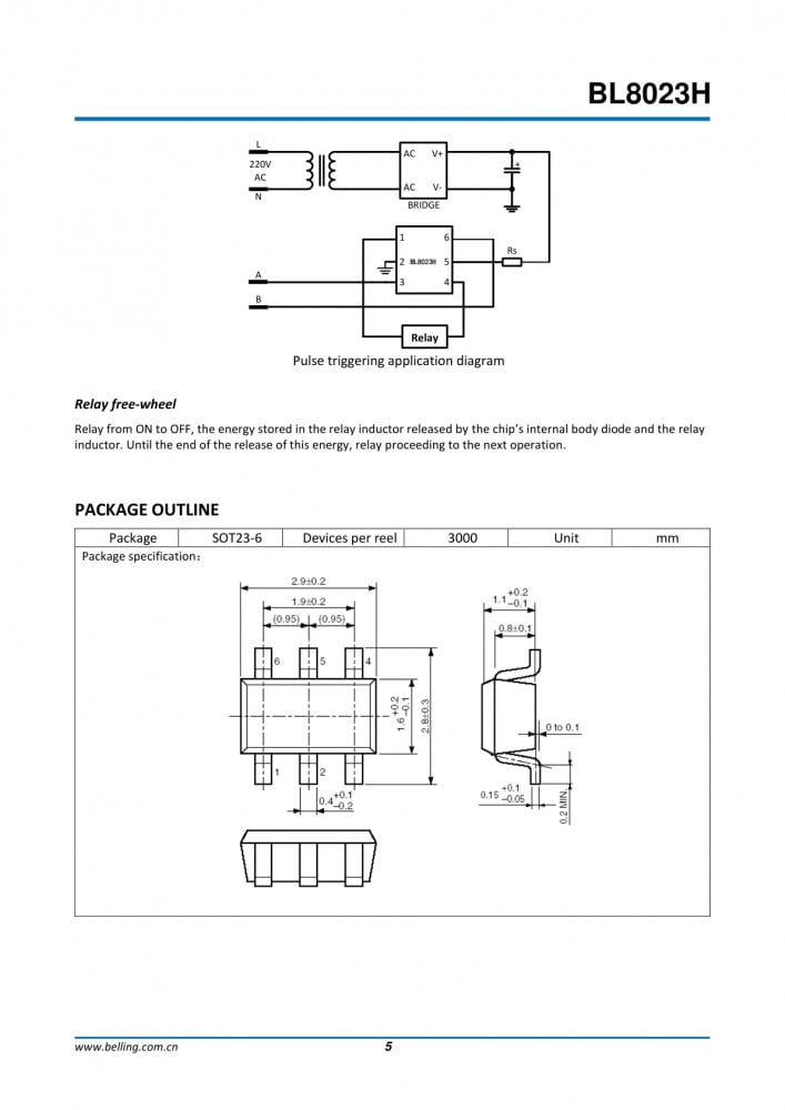 BL8023HCB6TR datasheet page 5