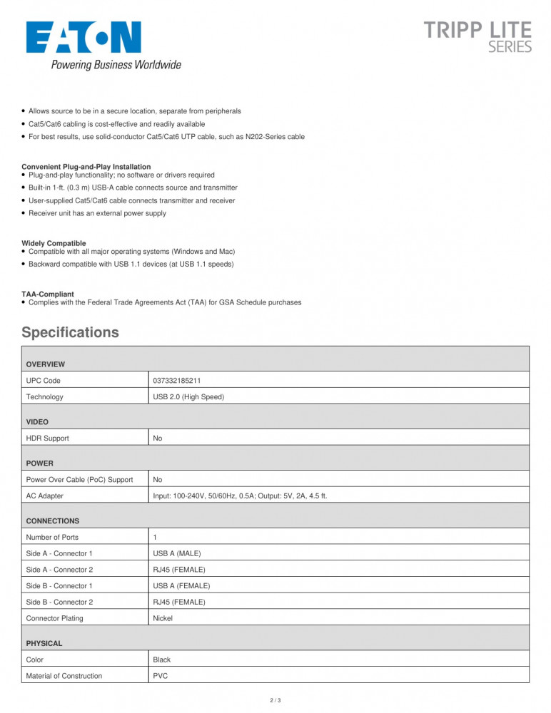 B203-101-PNP technical document page 2