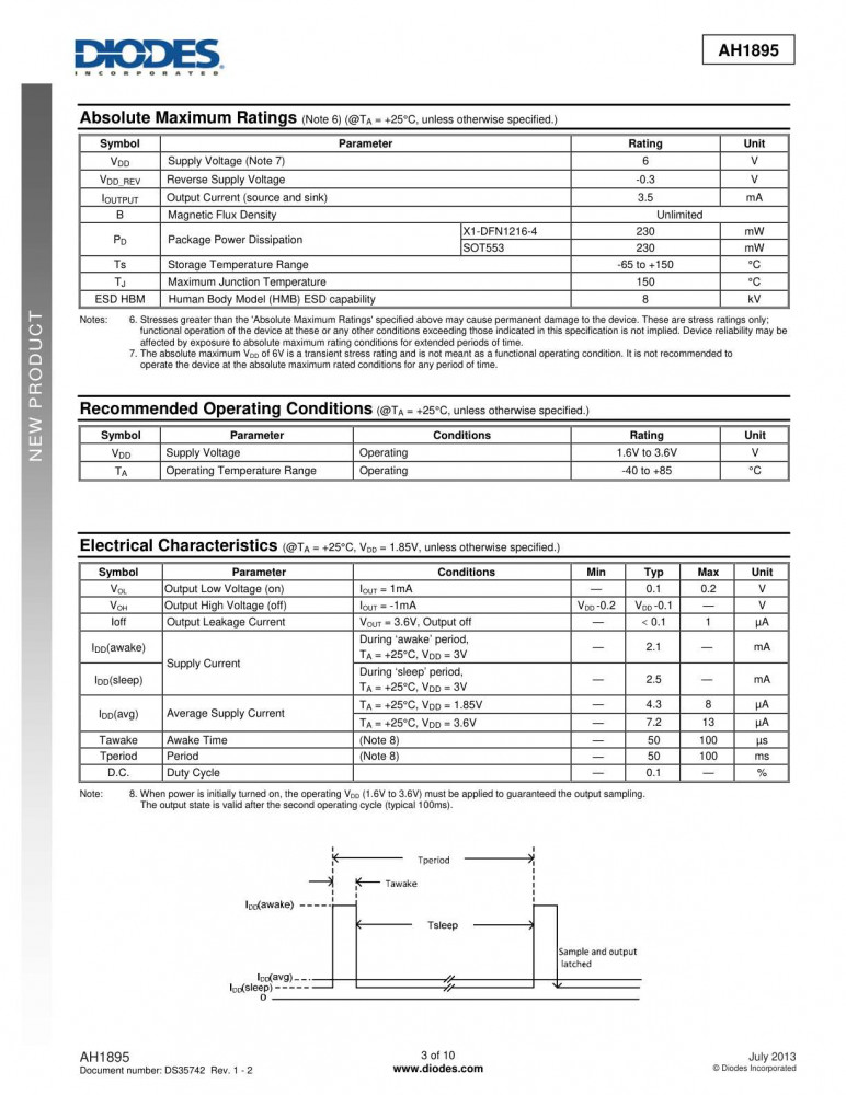 AH1895 datasheet page 3