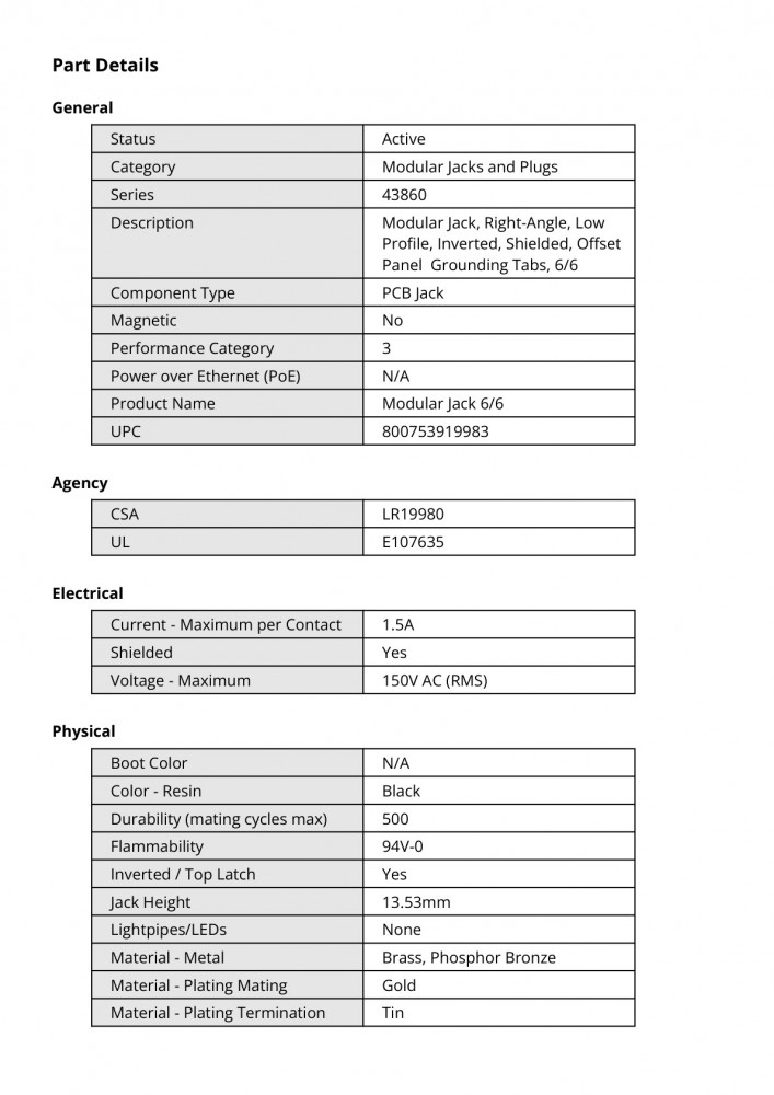 MOLEX 438600014 document image, page 2