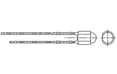 ROHM SLI-343P8C3F Discrete LED Indicator