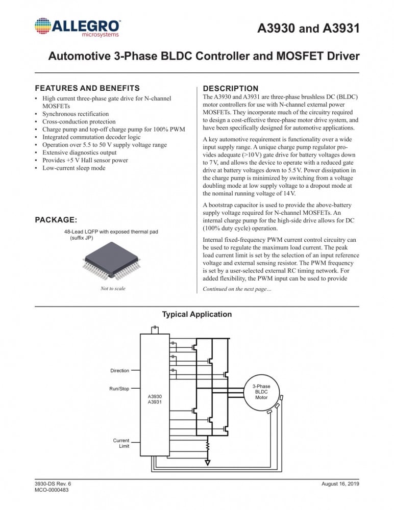 A3930KJPTR-T datasheet page 1