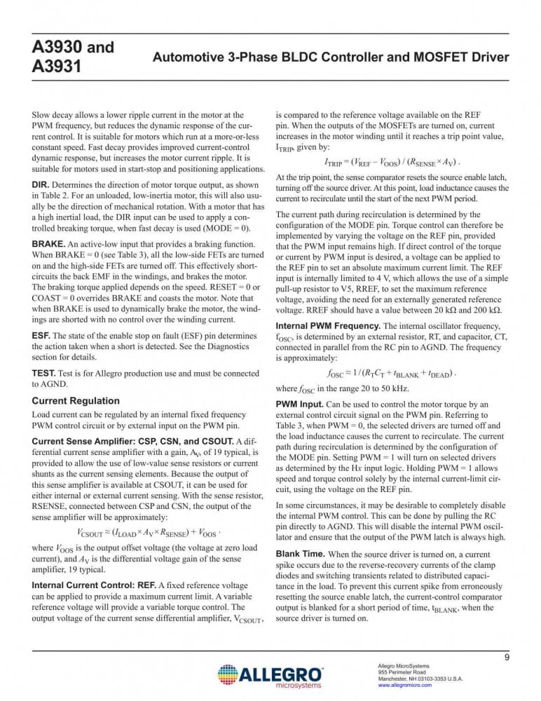 A3930KJPTR-T datasheet page 9