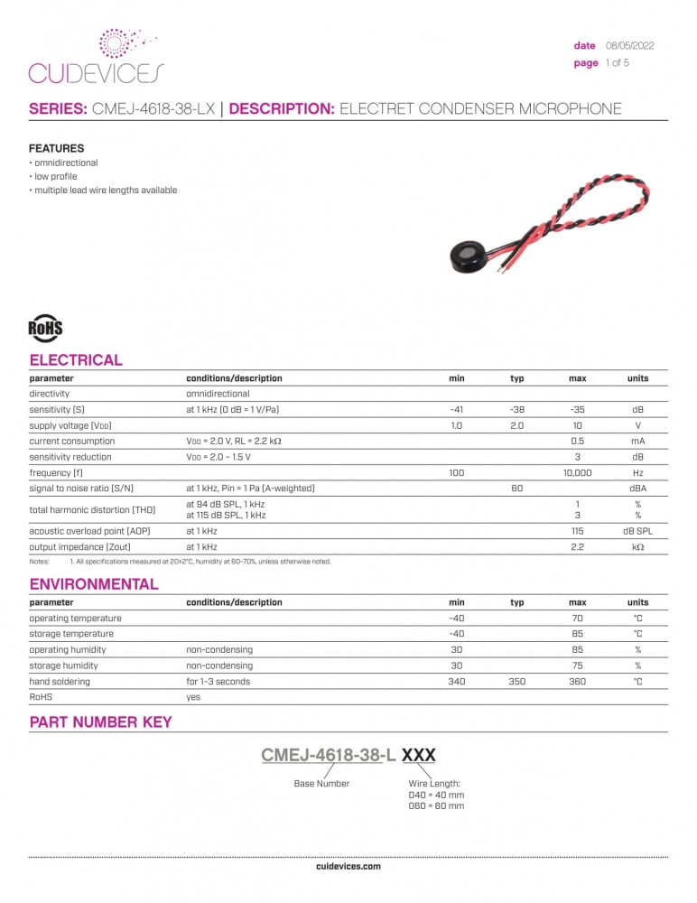 CMEJ-4618-38-L060 datasheet page 1