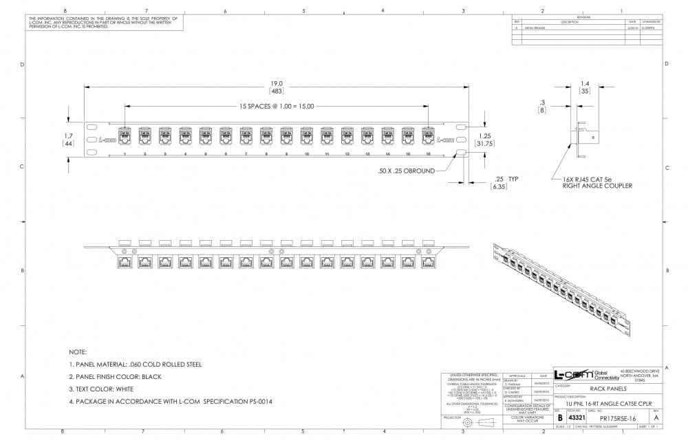 PR175R5E-16 technical document preview