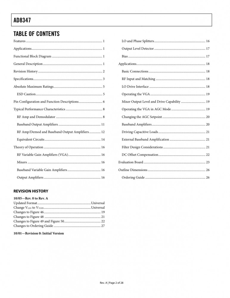 AD8347 datasheet page 2