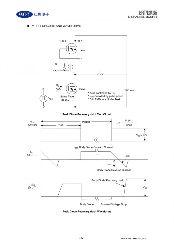 MOT8N65MD datasheet page 3