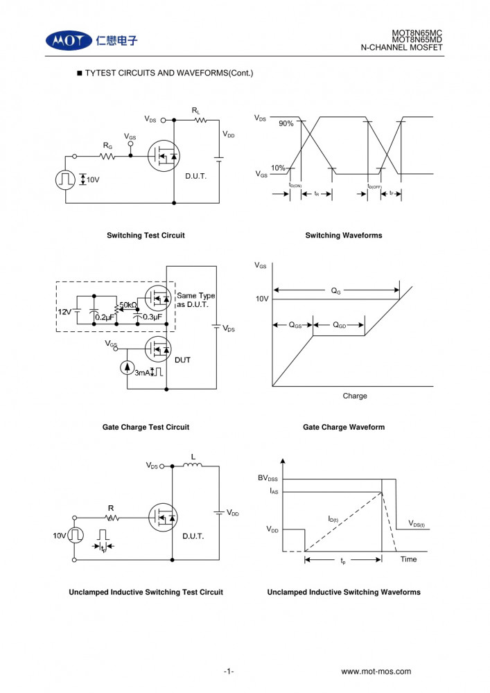 MOT8N65MD datasheet page 4