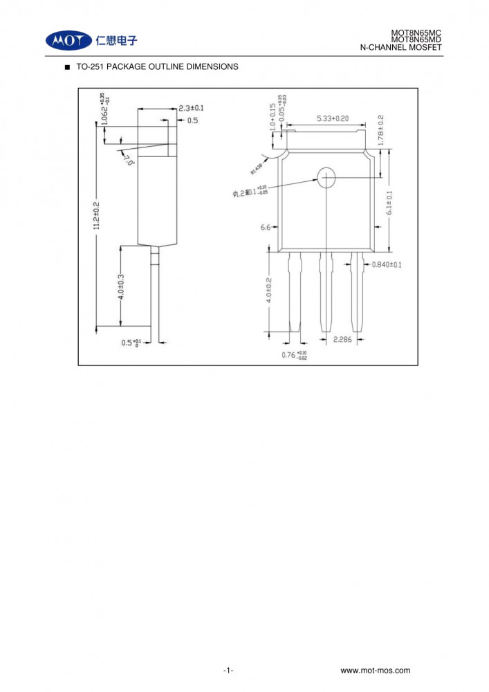 MOT8N65MD datasheet page 7