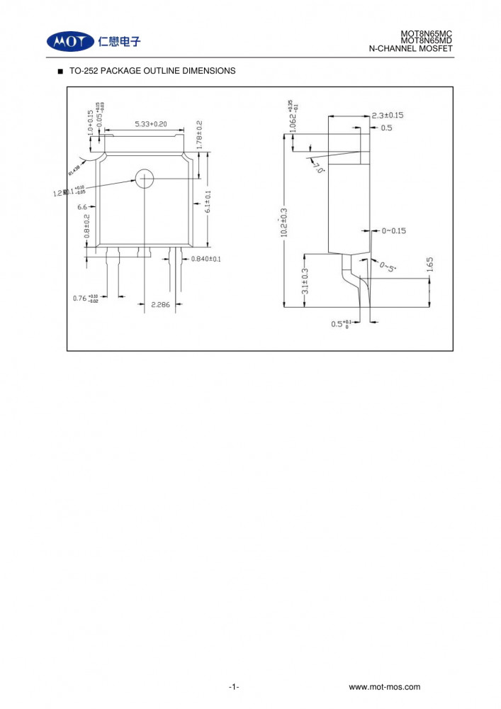 MOT8N65MD datasheet page 8