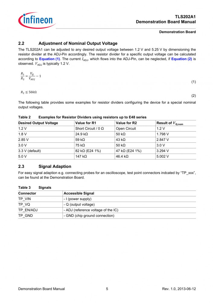 TLS202A1 demonstration board manual page 5