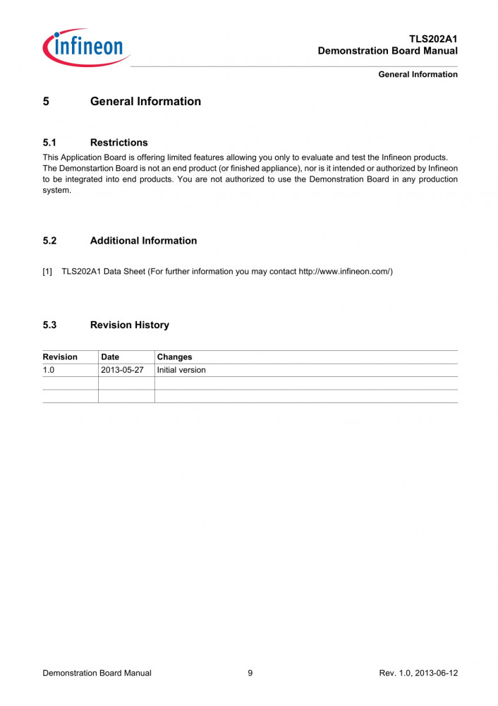 TLS202A1 demonstration board manual page 9