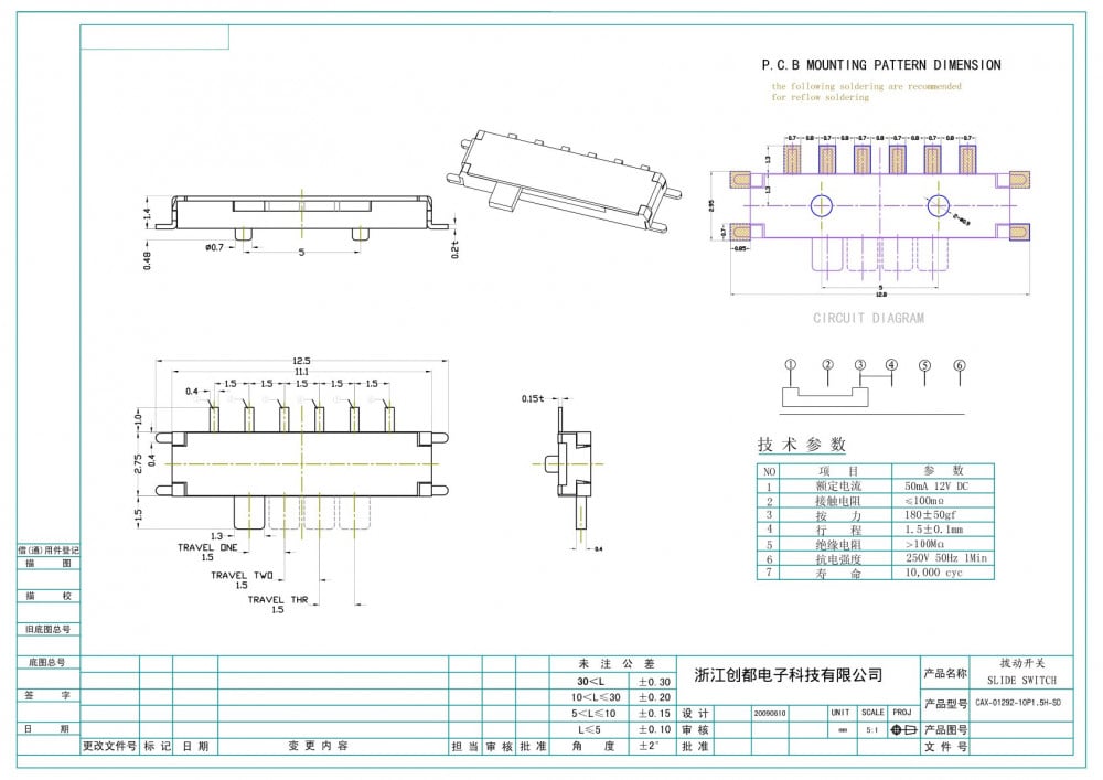 CAX circuit diagram page