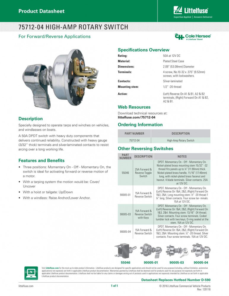 Littelfuse 75712-04 technical document preview