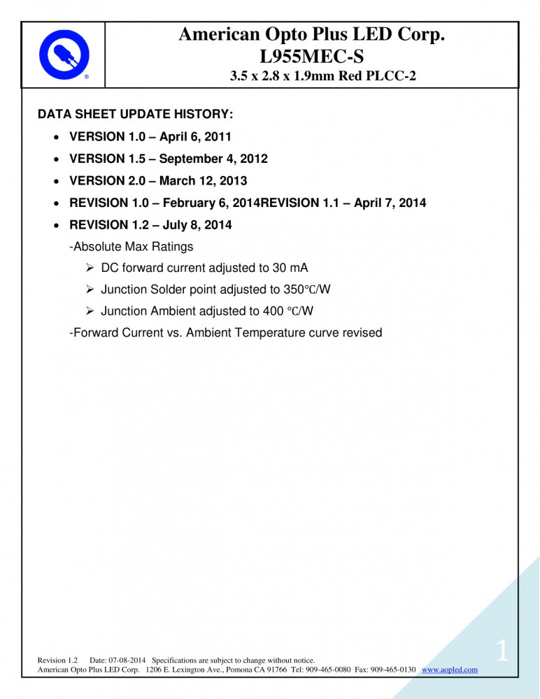 L955MEC-S datasheet page 1