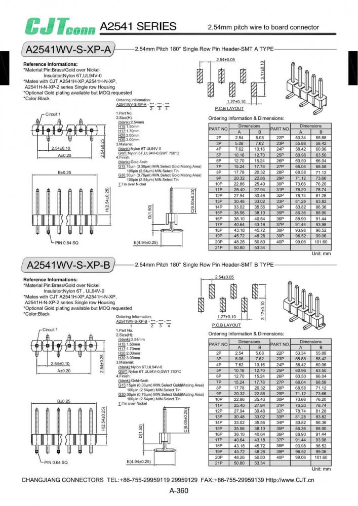 A2541H-10P technical document page 8