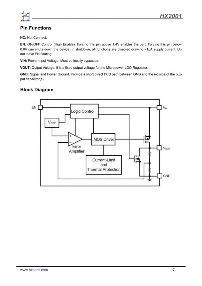 HX2001-GEC datasheet page 7
