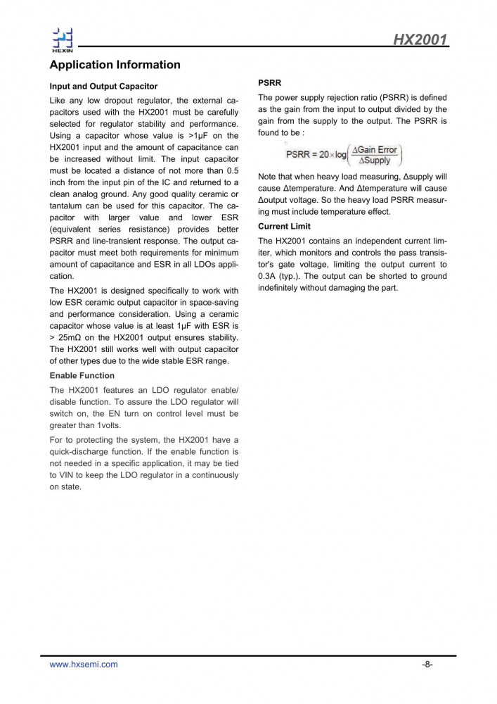 HX2001-GEC datasheet page 8
