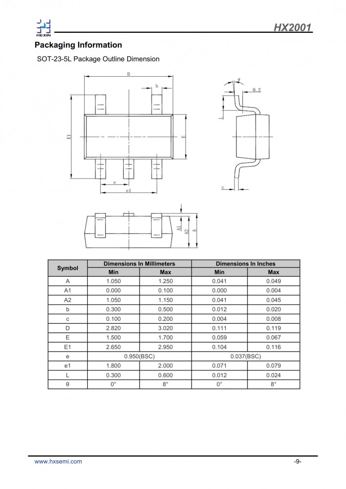 HX2001-GEC datasheet page 9