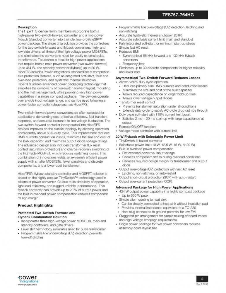TFS757HG datasheet page 3