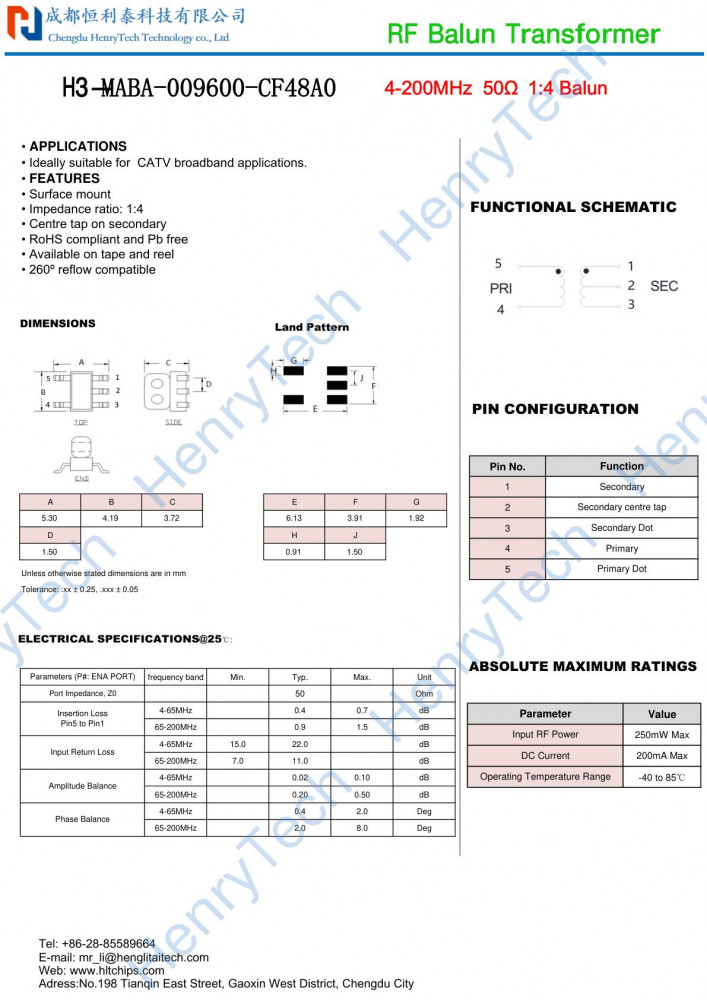 H3-MABA-009600-CF48A0 datasheet page 1