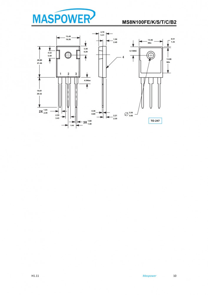 MS8N100FE datasheet page 10