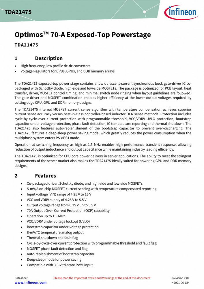 TDA21475 document page 1