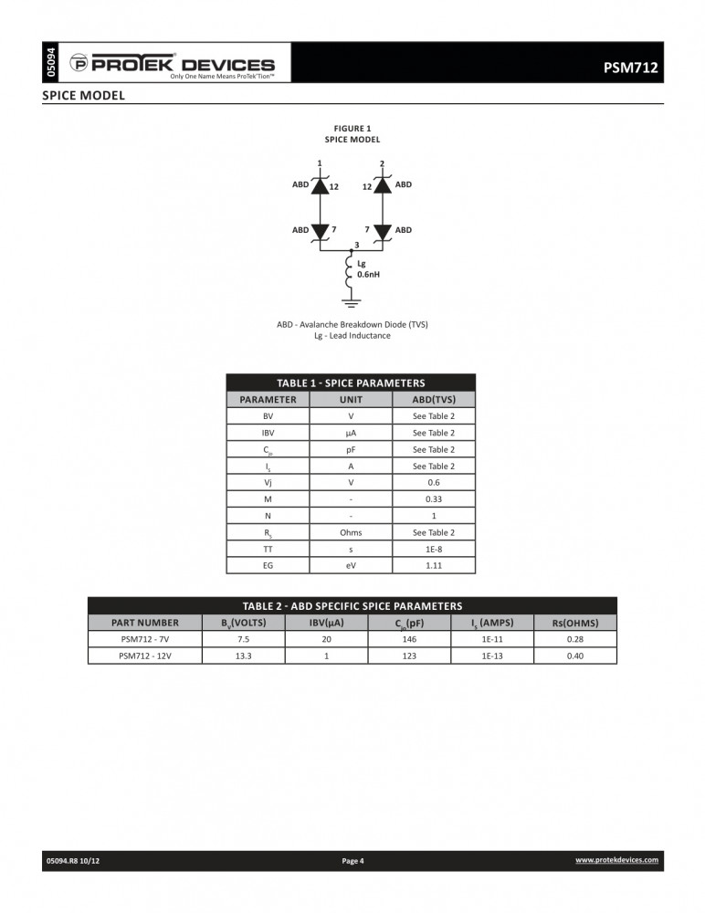 PSM712 datasheet page 4