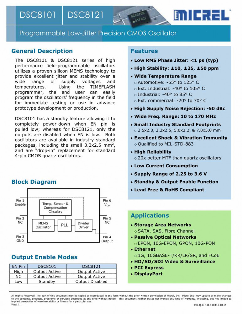 DSC8101 technical document page 1