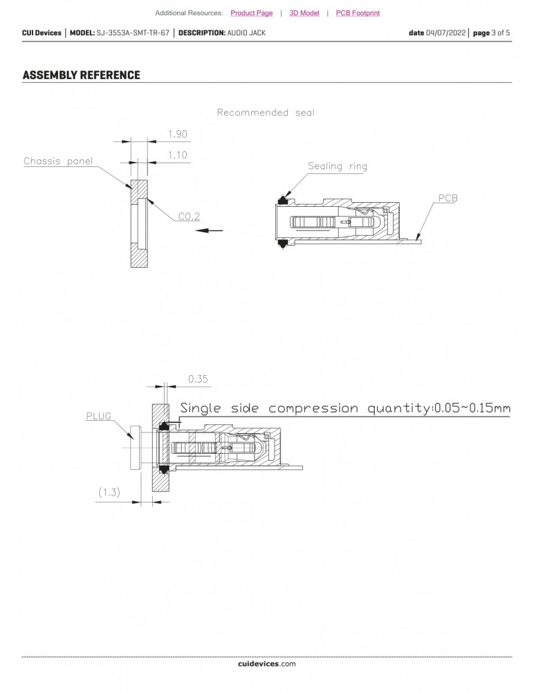 SJ-3553A-SMT-TR-67 technical document page 3