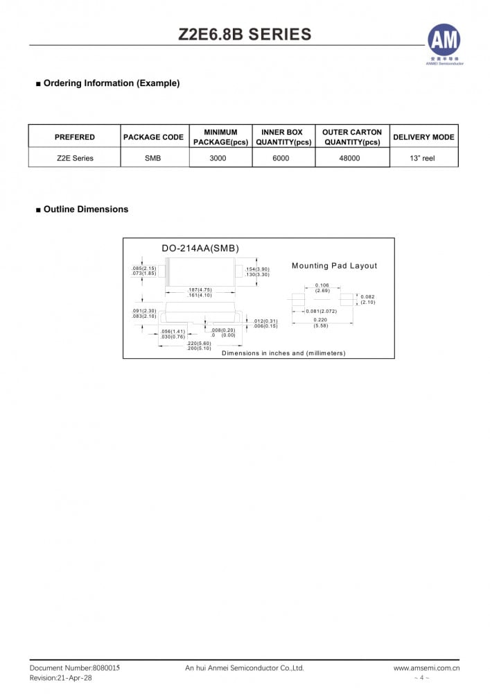 amsem Z2E24B datasheet page 4