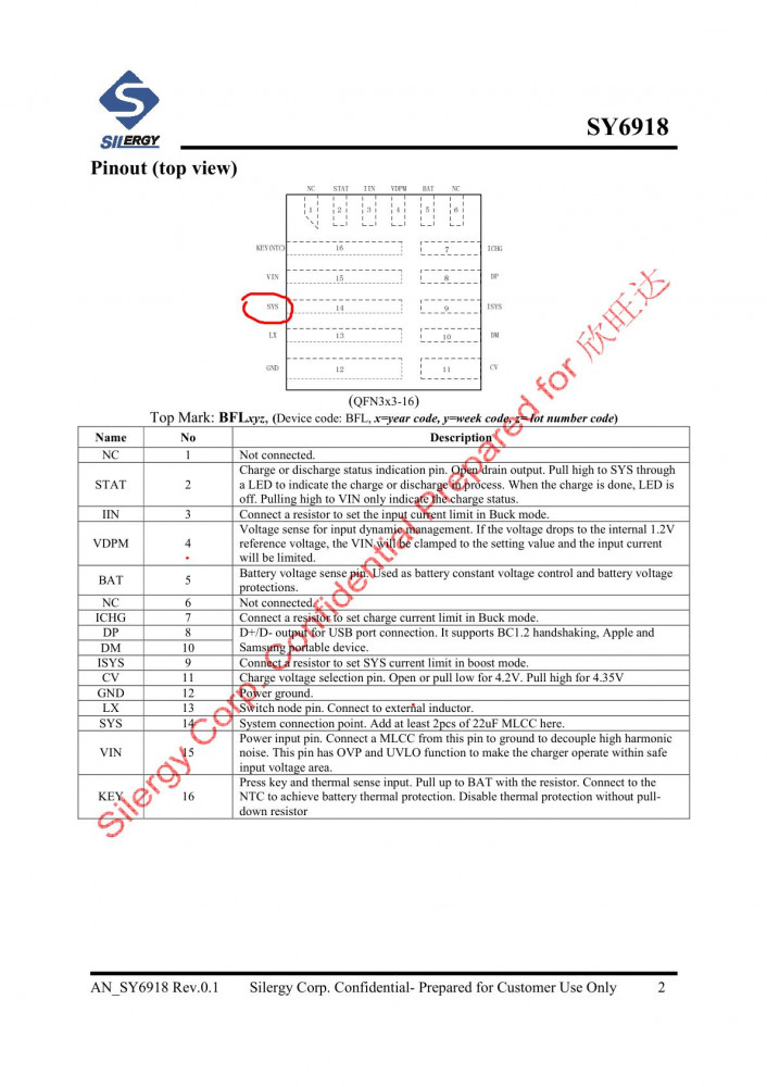 SY6918QDC datasheet page 2