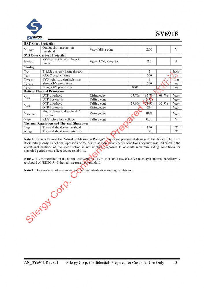 SY6918QDC datasheet page 5