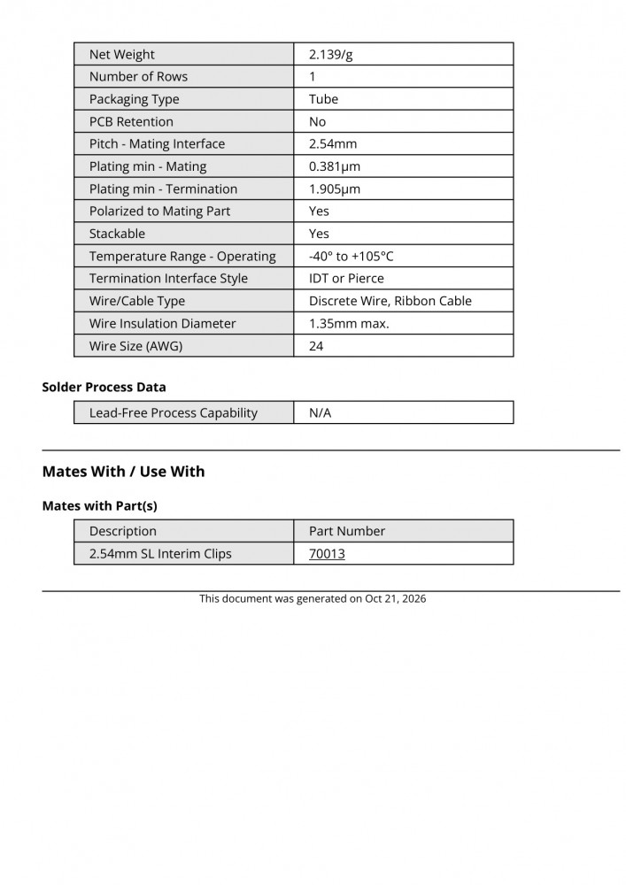 MOLEX 704003244 technical document image, page 3