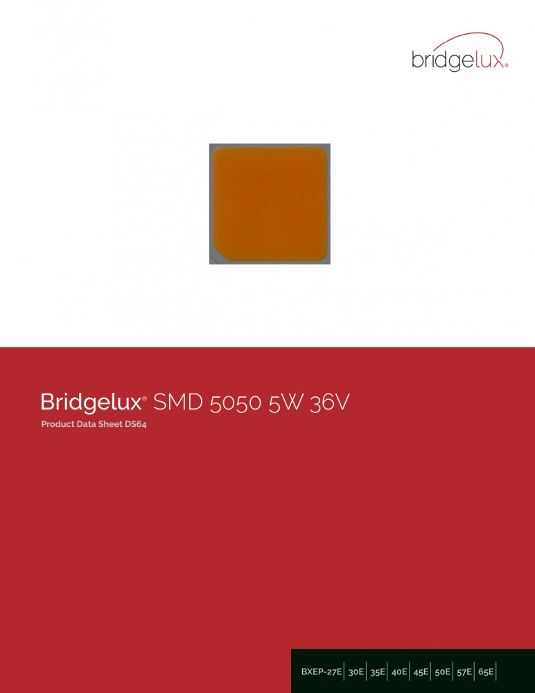 Bridgelux SMD 5050 datasheet page 1