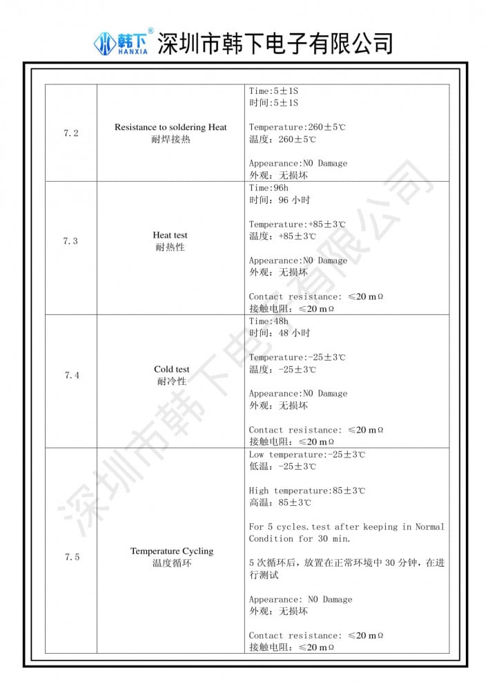 HX 1.25-5Y specification page 5