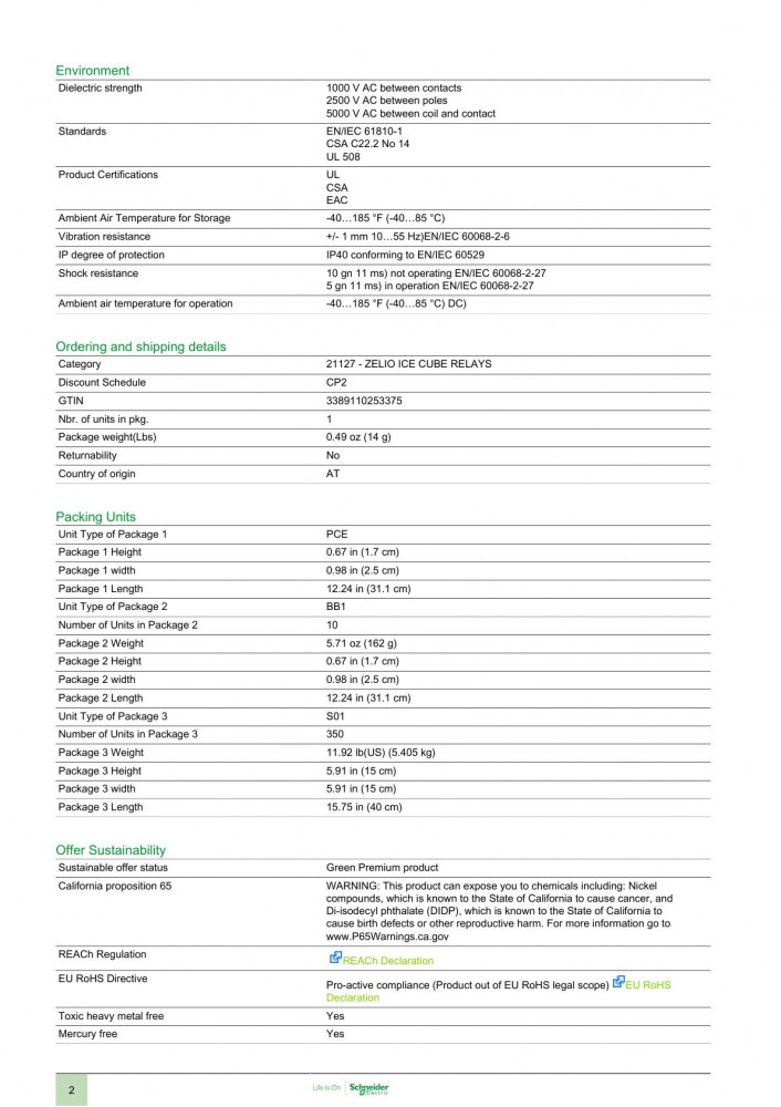 RSB2A080FD technical document page 2