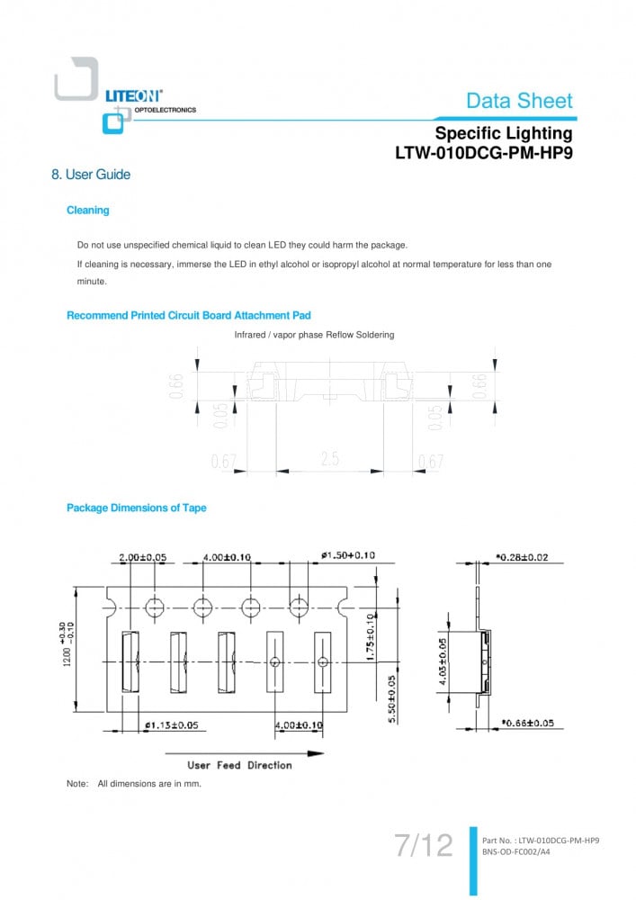 LTW-010DCG-PM-HP9 datasheet page 8