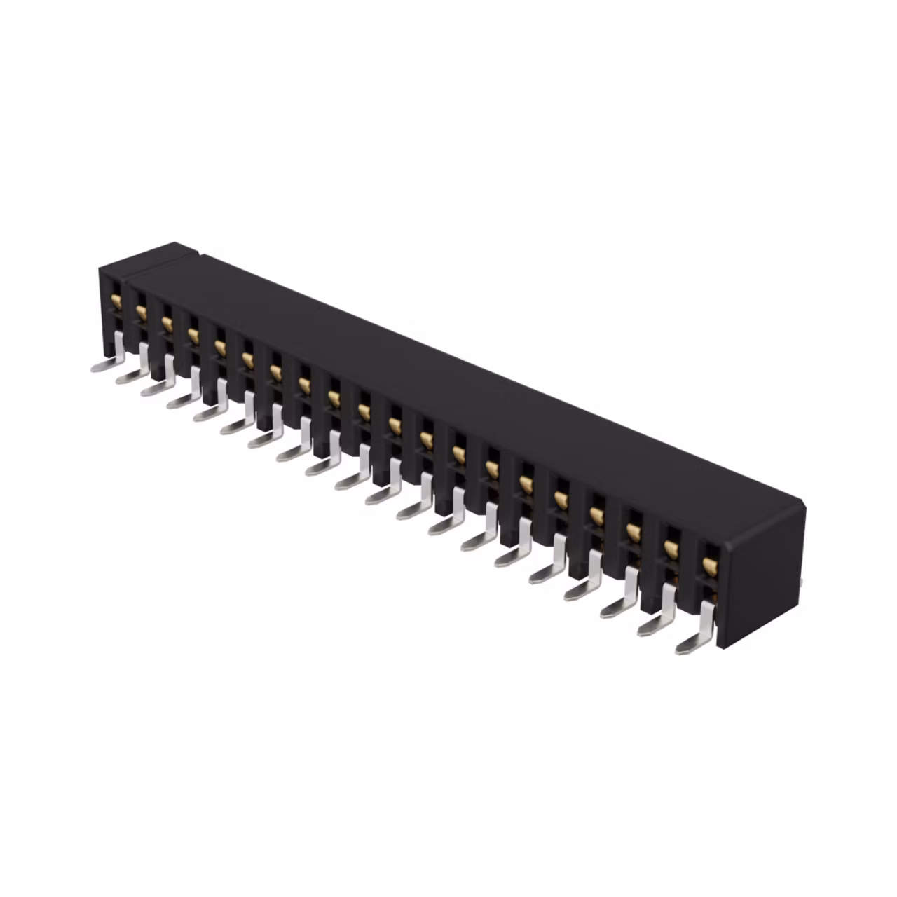 Milli-Grid Receptacle, Surface Mount, Side Entry, 0.38µm Gold (Au) Plating, 40 Circuits, Lead-Free, Tube for sale