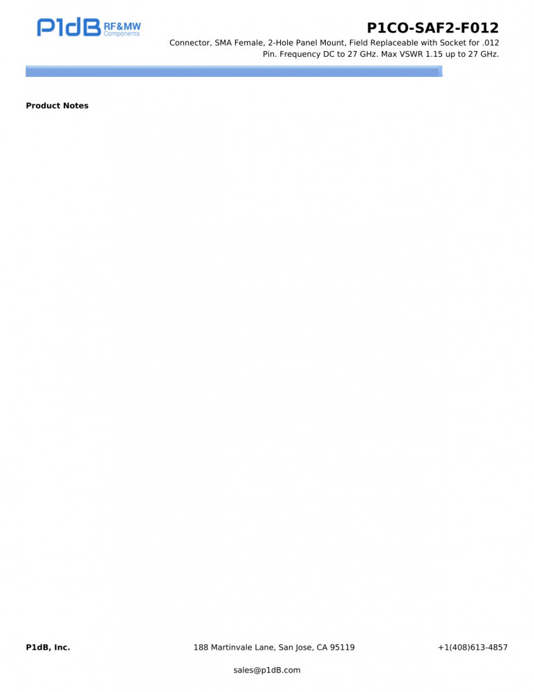 P1CO-SAF2-F012 product drawing, image 2