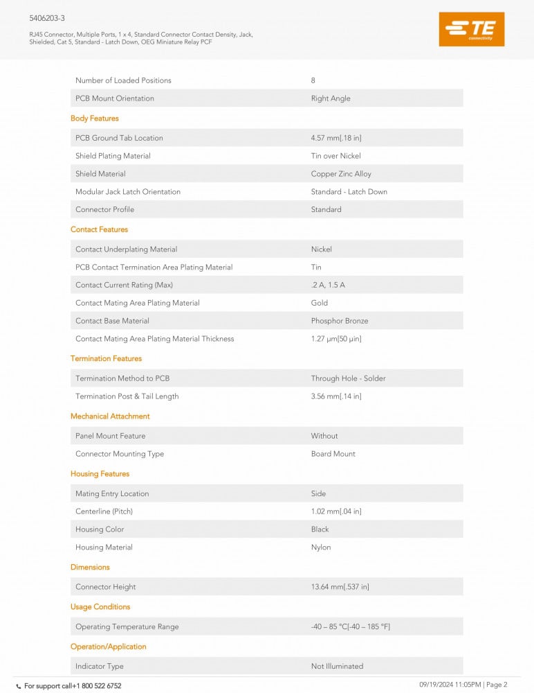 5406203-3 technical document page 2