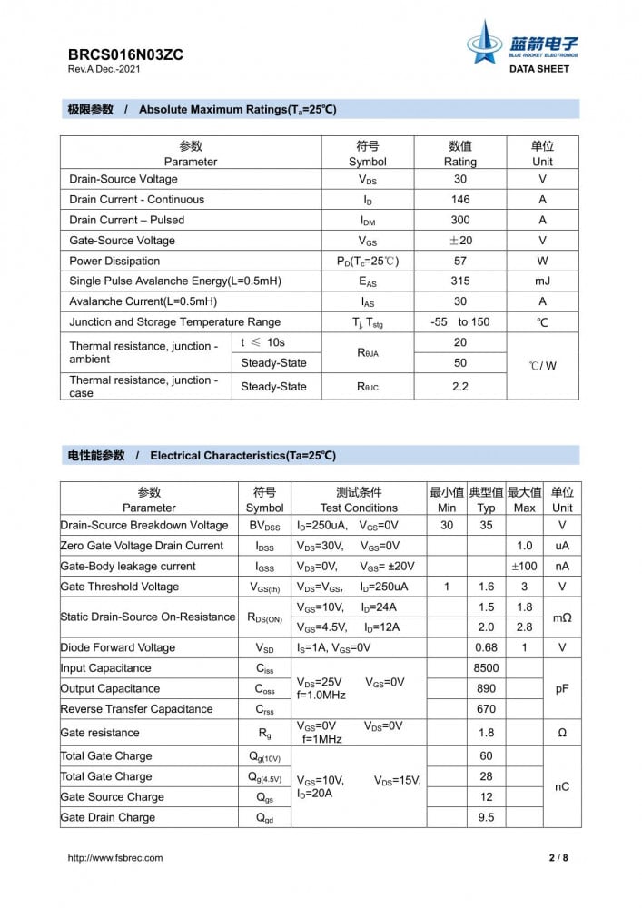 BRCS016N03ZC datasheet page 2