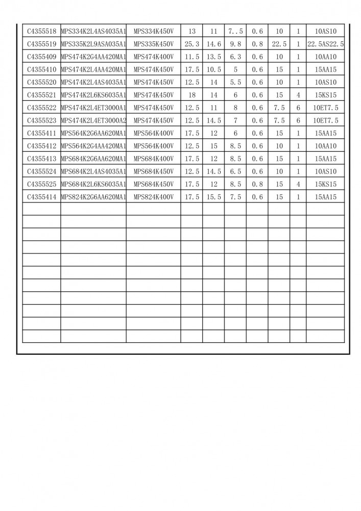 JOEY MPS specification page 3