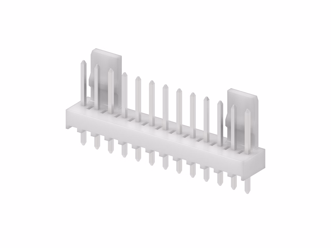 KK 254 Header, Vertical, Square Pin, Friction Lock, 13 Circuits, 7.50mm Mating Pin Length, 3.56mm Tail Length, 2.54µm Matte Tin (Sn) Plating for sale