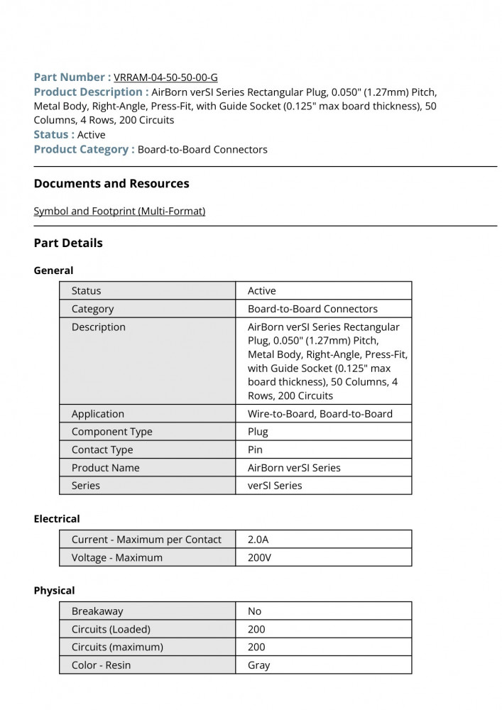 VRRAM-04-50-50-00-G technical document page 1