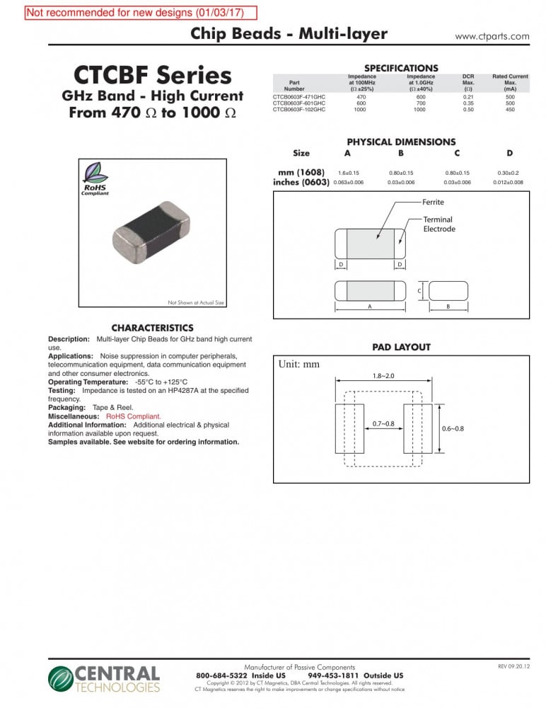 CTCBF series technical documentation